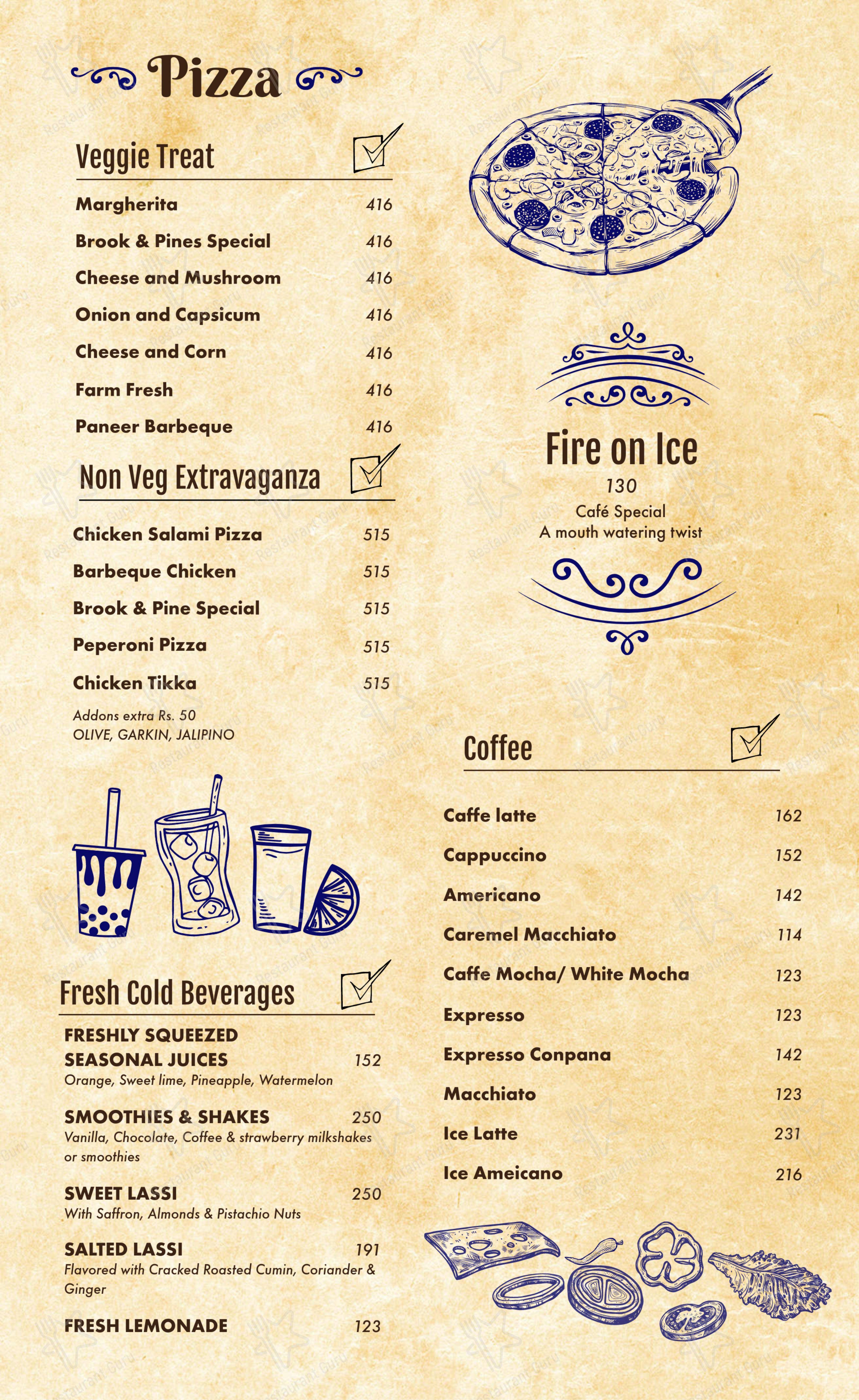 Menu at Kasauli Hills Resort - Best Luxury Resort and Hotel, Kasauli