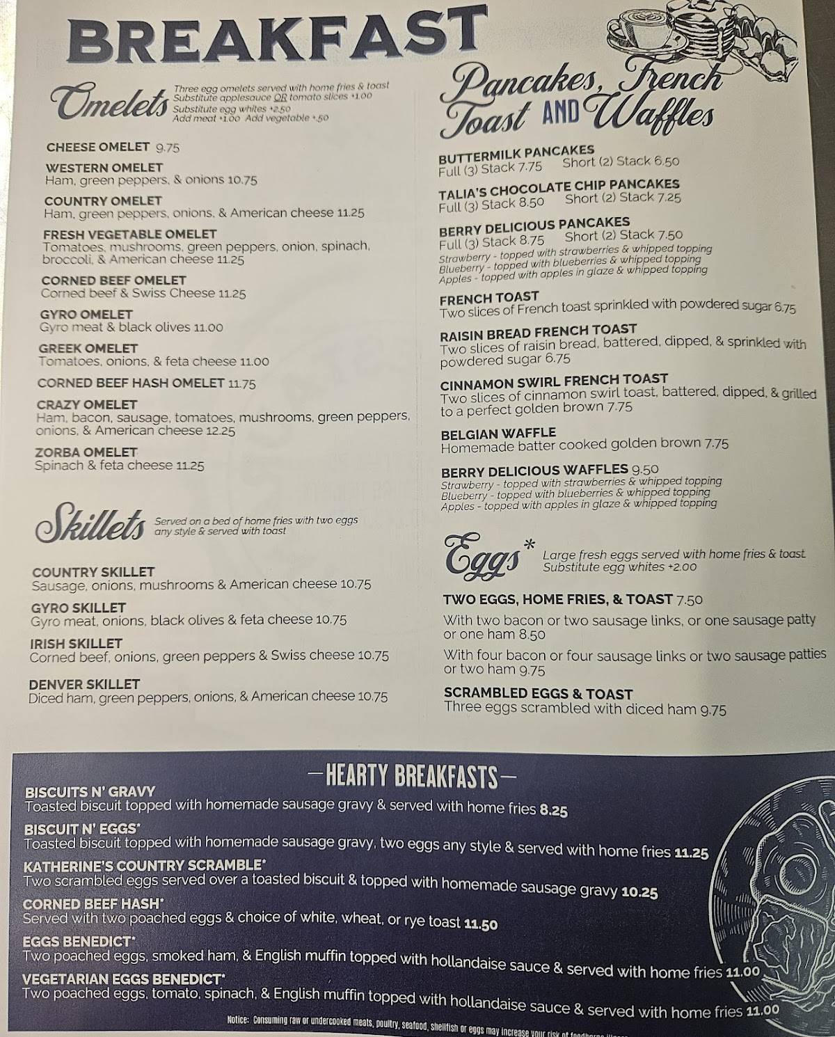 Menu at Katherine's Family Restaurant, Cleveland