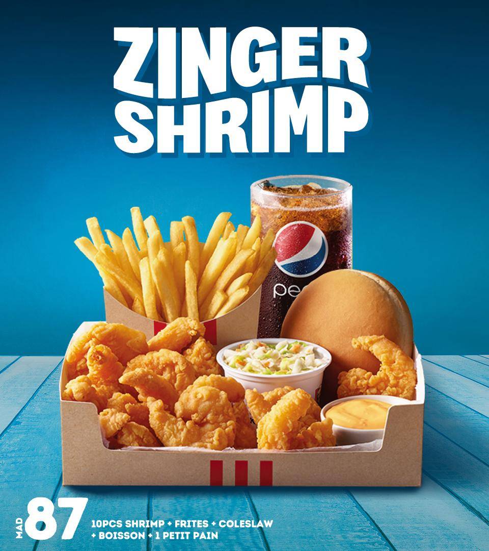 Menu au KFC restaurant, Kenitra, Kénitra