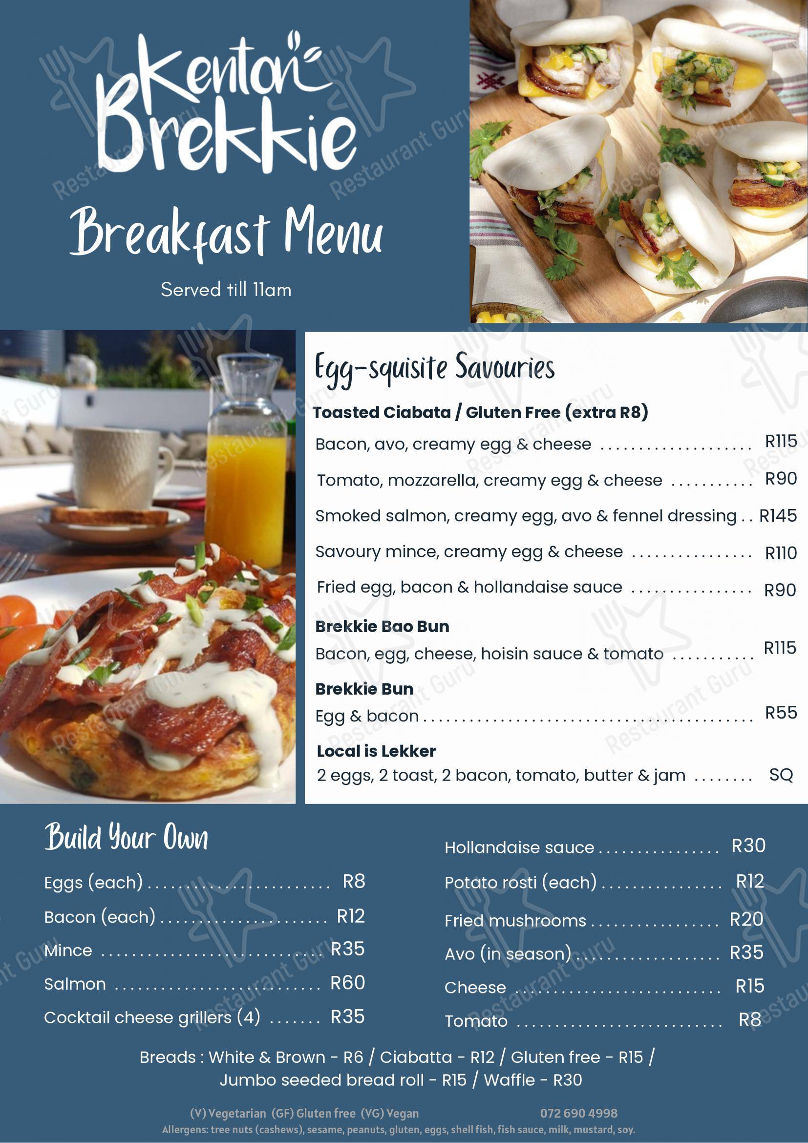 Menu at Kenton Asian restaurant, Kenton-on-Sea