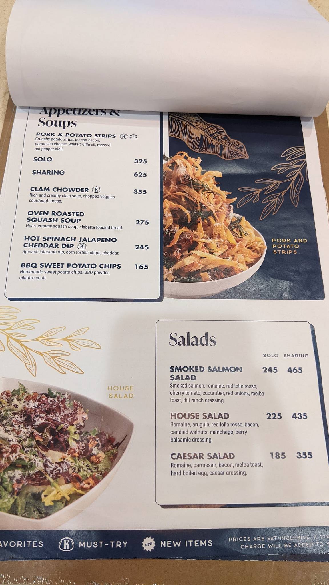 Menu at Kettle restaurant, Mandaluyong
