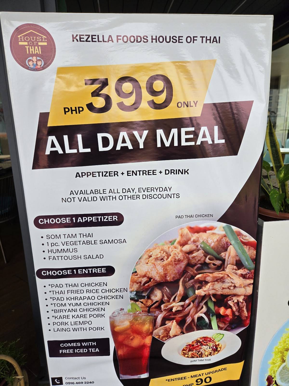 Menu at Kezella Foods House of Thai - Ayala Malls, Manila Bay ...