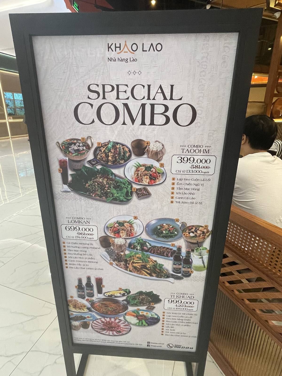 Menu at Khao Lao Restaurant - Thiso Mall, Ho Chi Minh City