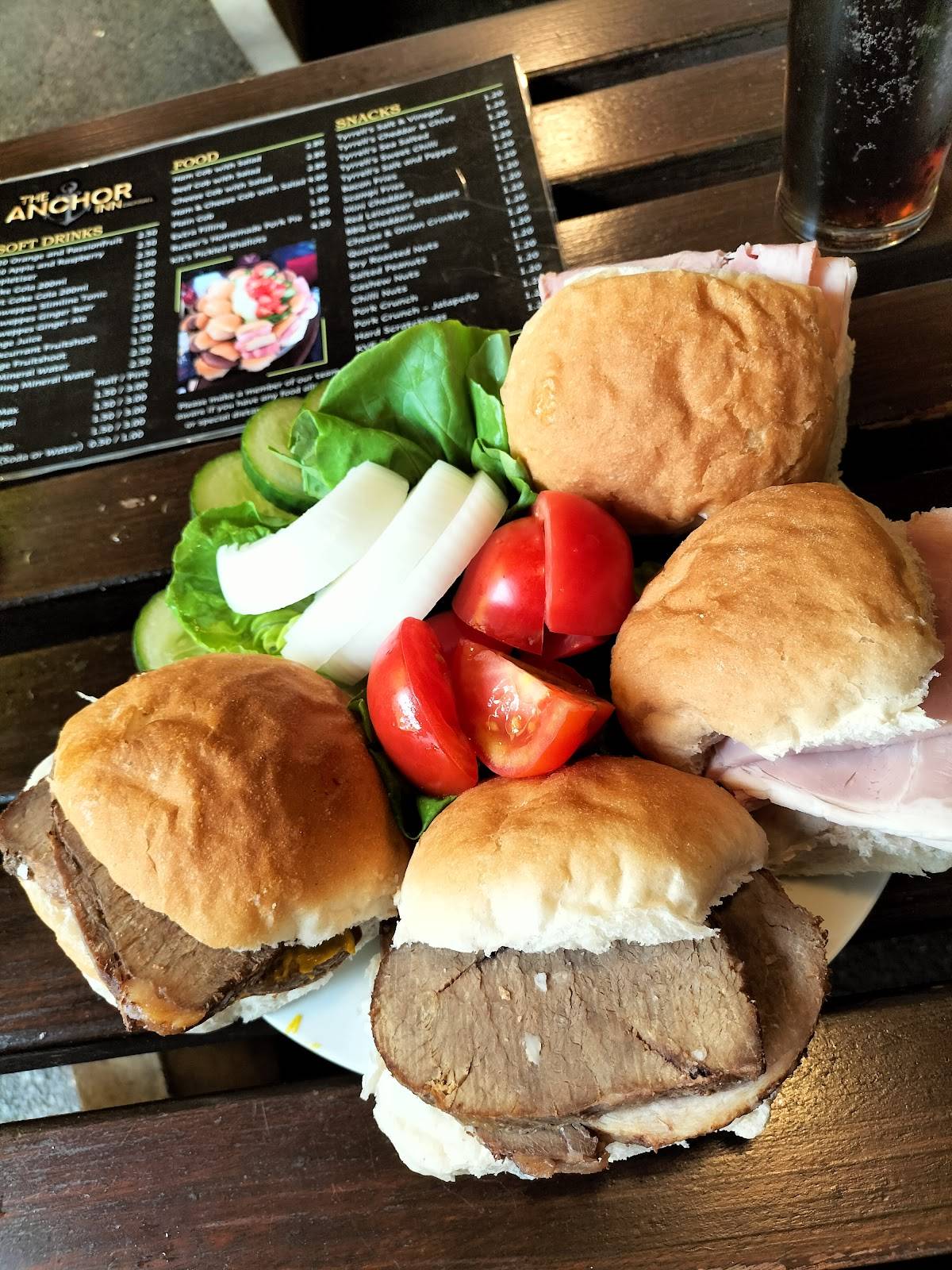 Menu at The Anchor Inn pub & bar, Kidderminster