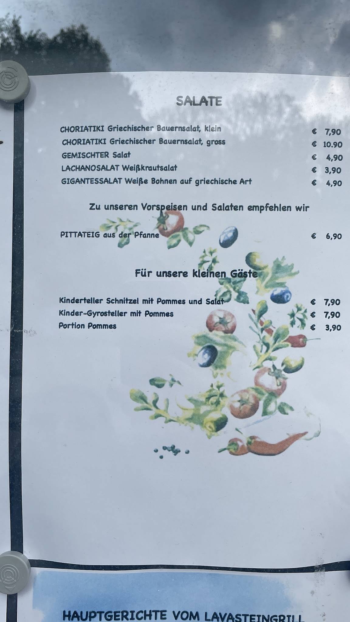 Menu at Sportgaststätte Rübholz restaurant, Kirchheim unter Teck