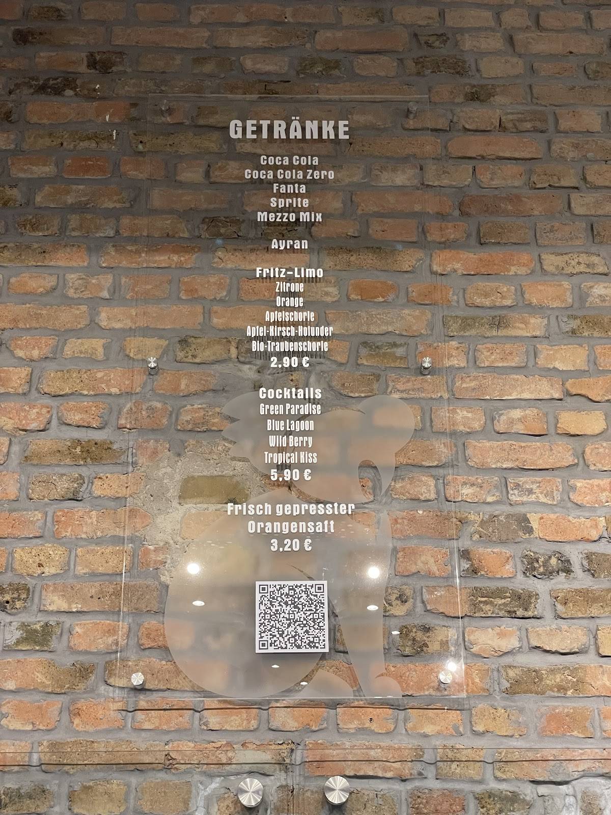 Menu at Koala Cafe, Wiesbaden