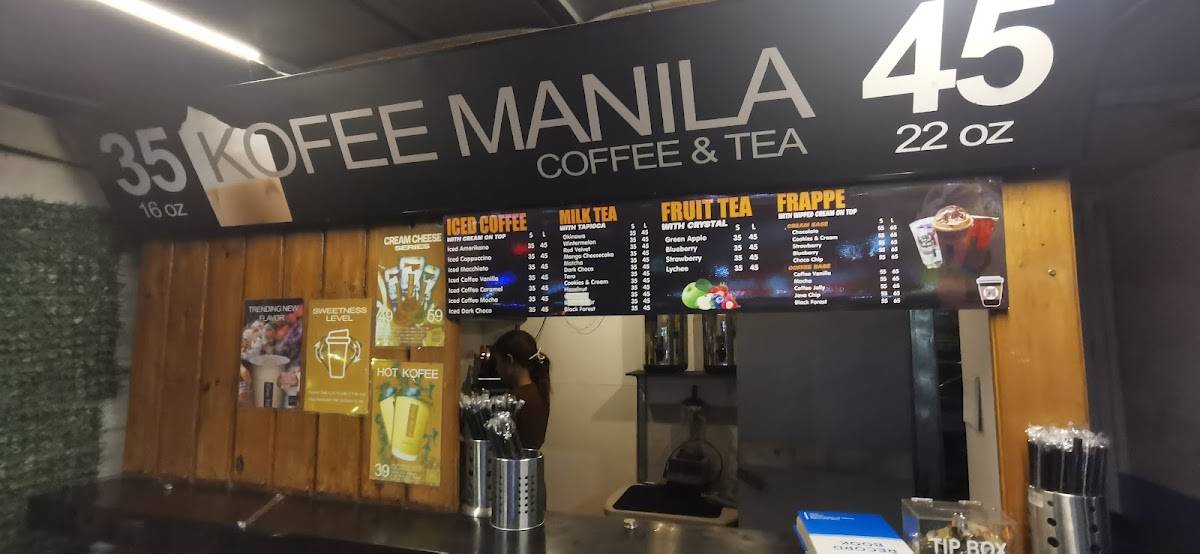 Menu at Kofee Manila Padre García, Padre Garcia