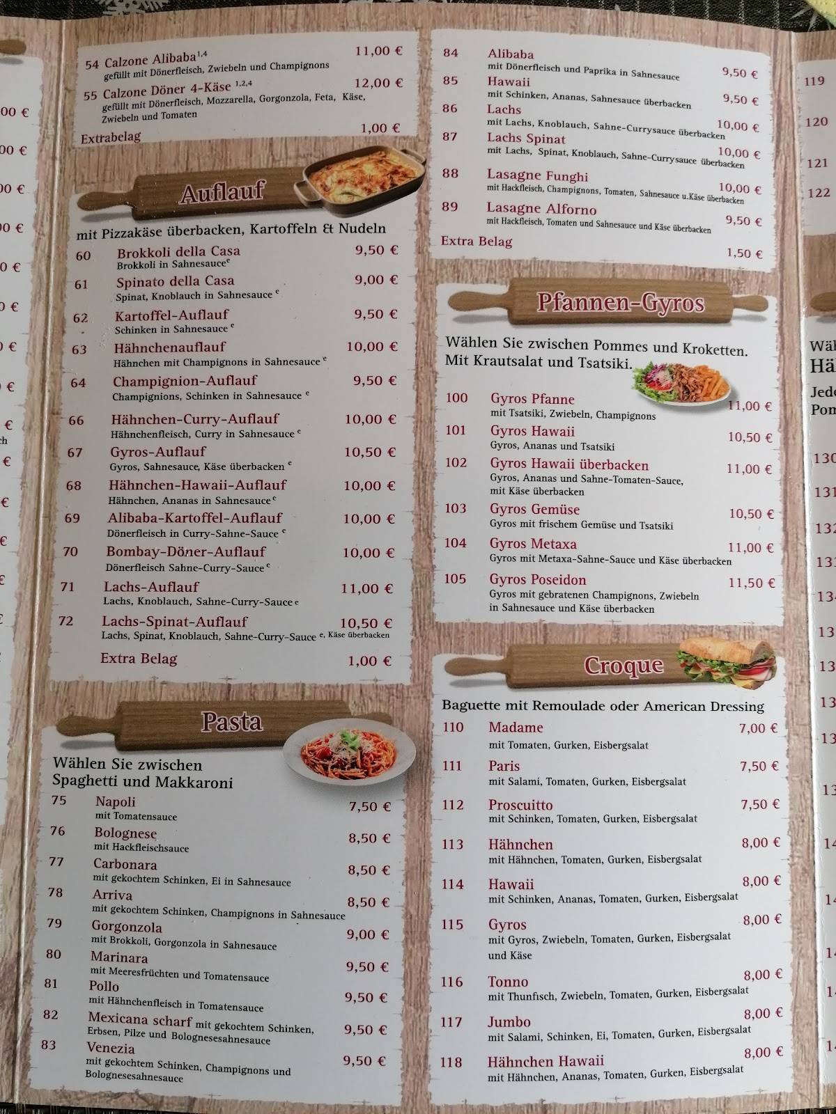 Speisekarte von Bombay Express restaurant, Krakow am See