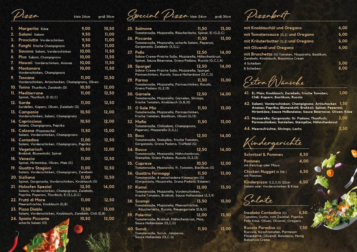Speisekarte von LAVERA Pizzeria, Zeitz