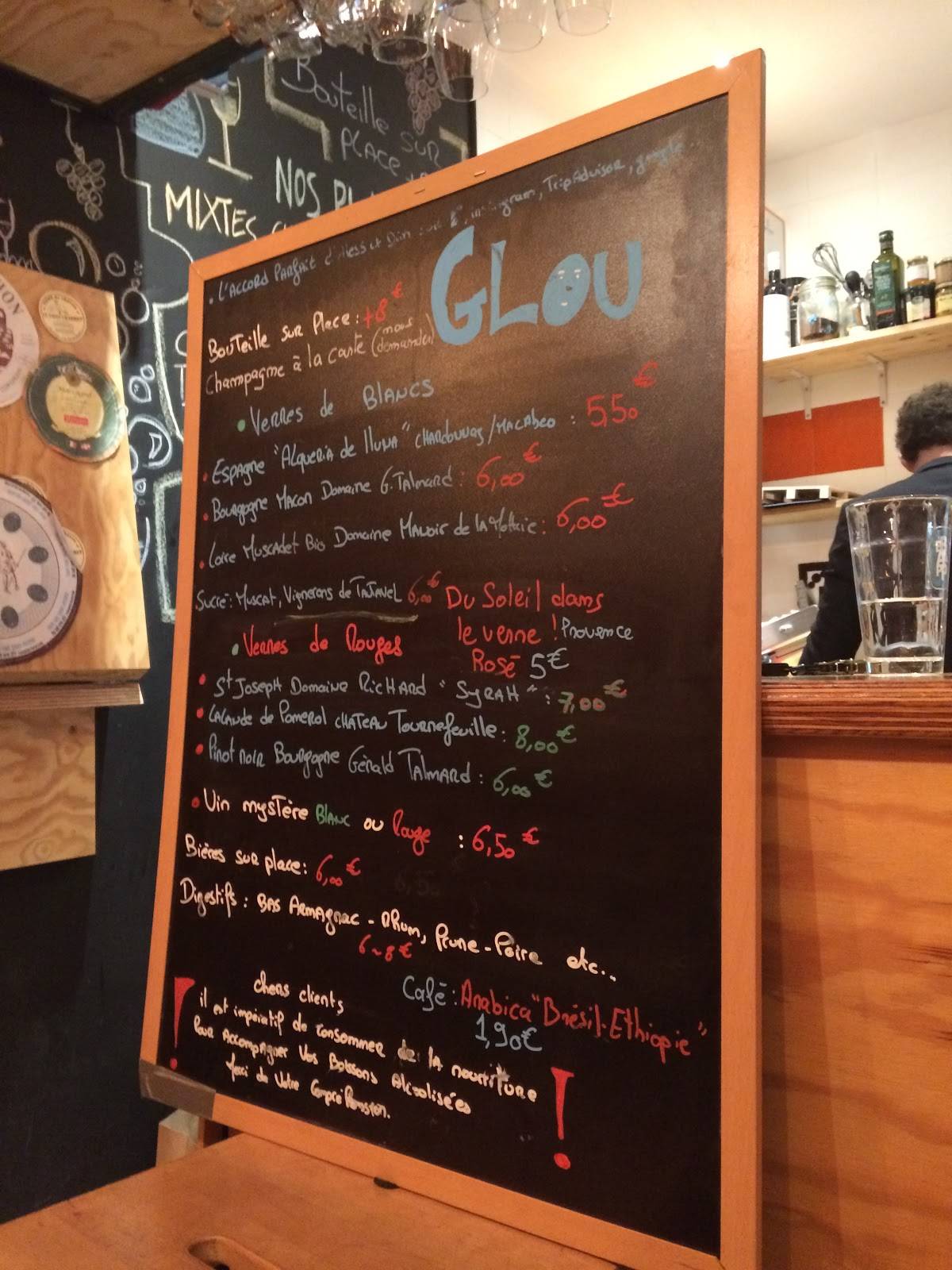 Menu au L'Accord Parfait d'Aless & Dim pub et bar, Paris