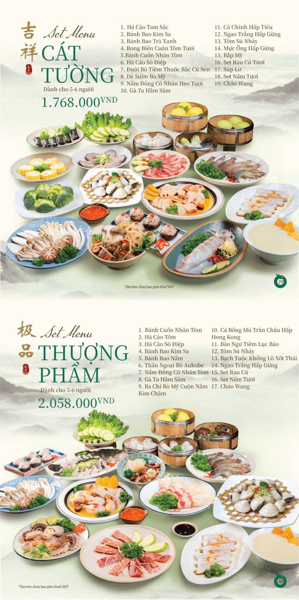 Menu at LONG WANG 816 Sư Vạn Hạnh restaurant, Ho Chi Minh City
