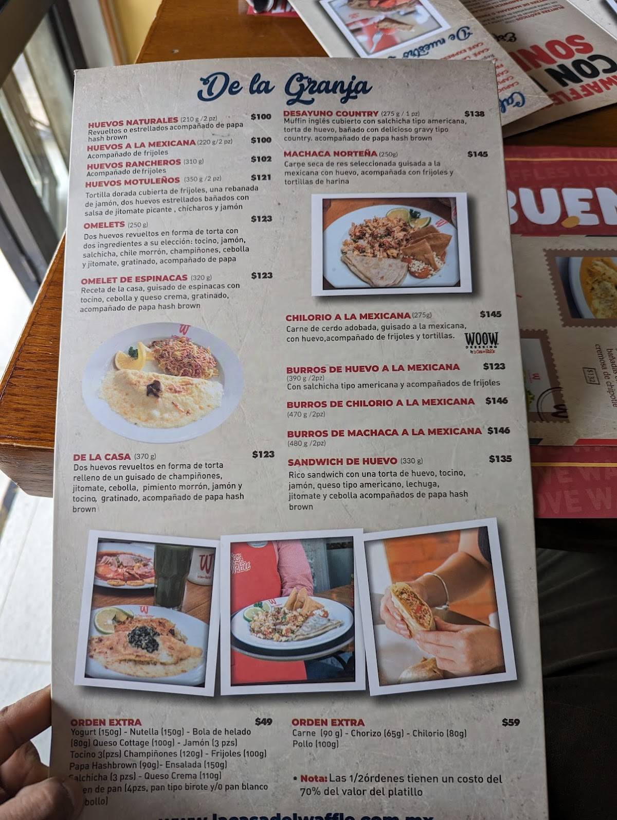 Carta del restaurante La Casa Del Waffle Tlaquepaque, San Pedro ...