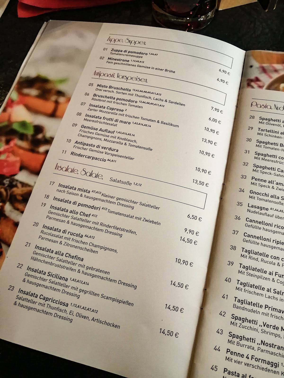 Speisekarte von La Grazia Ristorante Pizzeria, Stuttgart