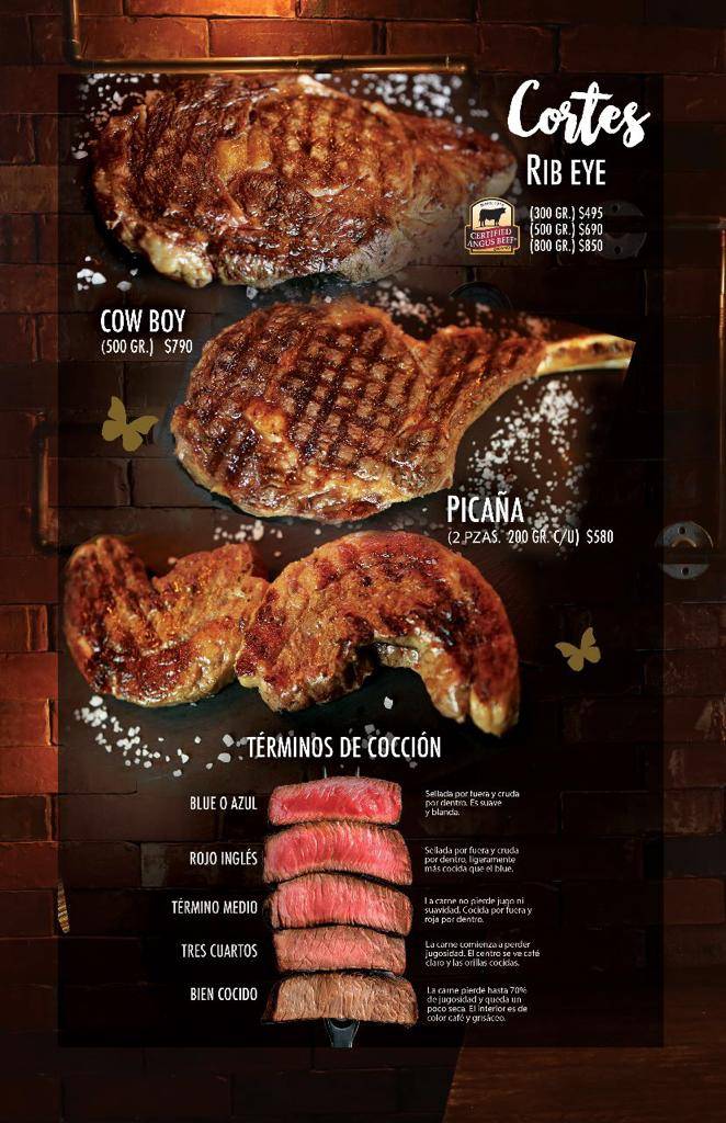 Carta del restaurante La Llorona Tacos y Cortes, Reynosa