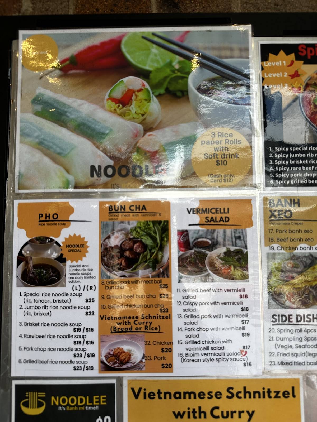 Menu at La Lune Market cafe, North Strathfield