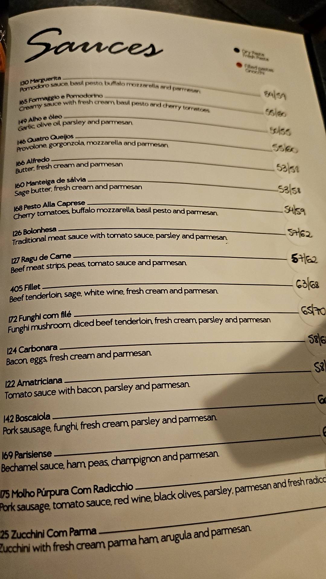 Menu em La Mafia Trattoria pizzaria, Foz do Iguaçu
