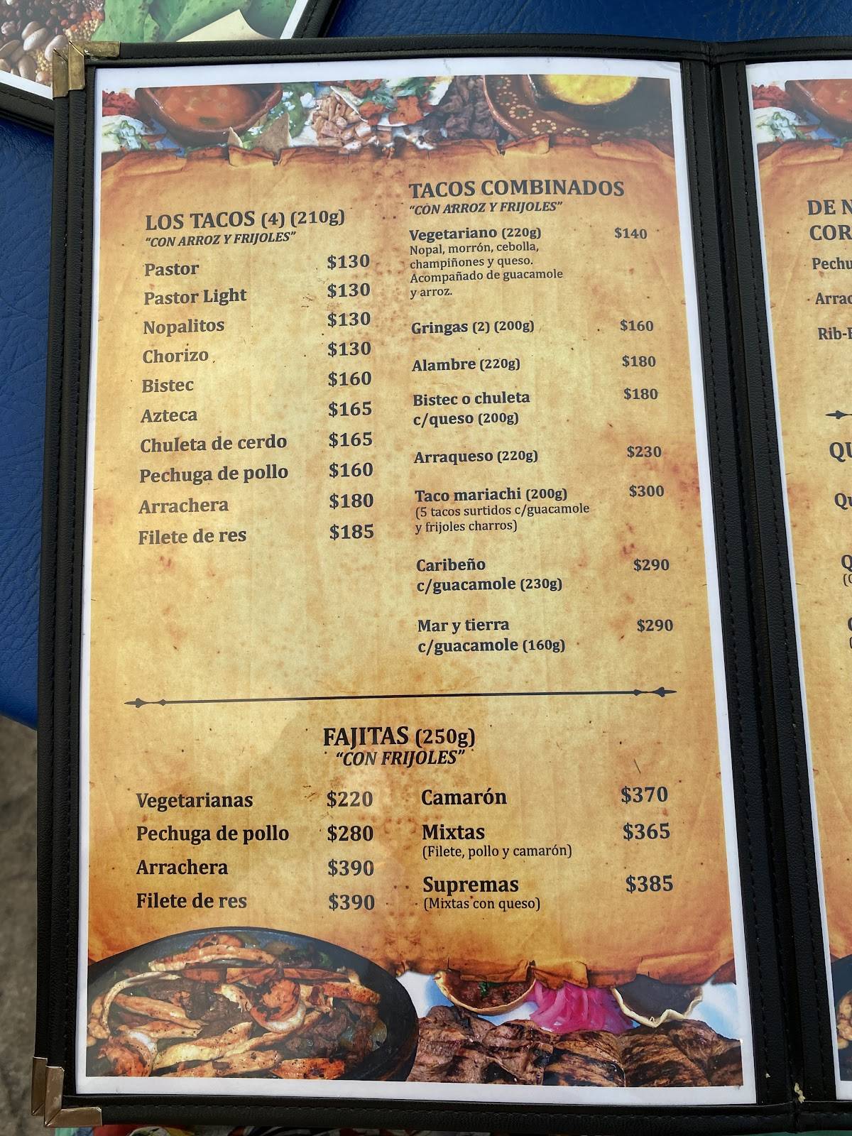 Menu at La Parrilla Plaza La Isla, Cancún, Blvd. Kukulcan S/N