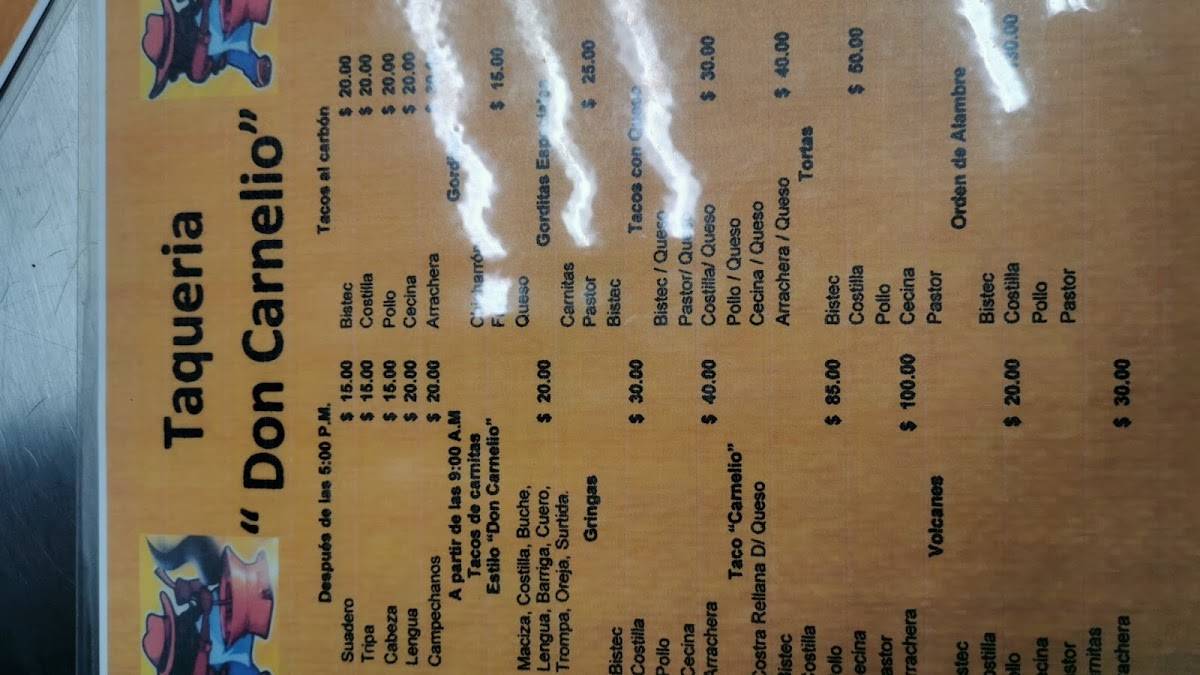 Carta del restaurante La Reserva, Mexico, Av. San Jerónimo 273