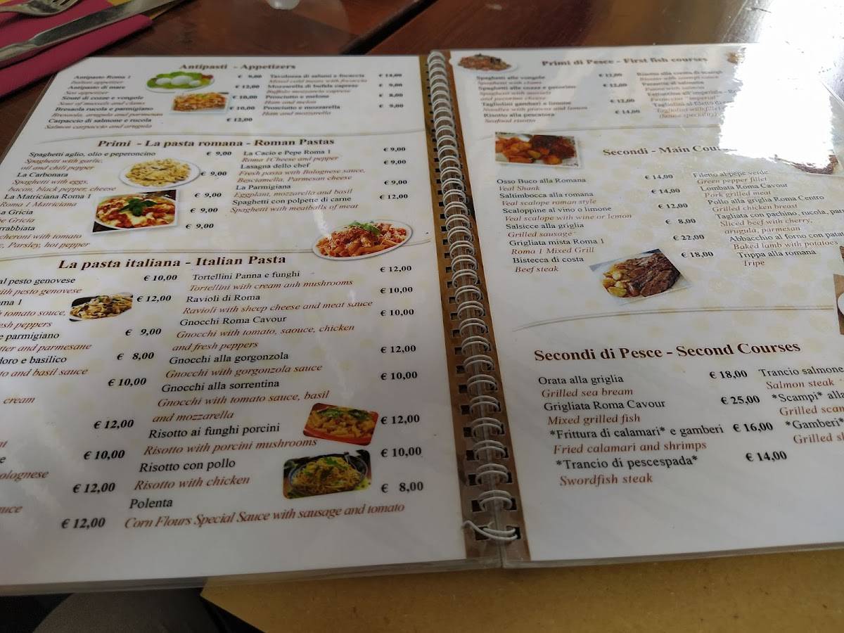 Menu au La Taverna Madonna Dei Monti 16 café, Rome, Via della Madonna ...