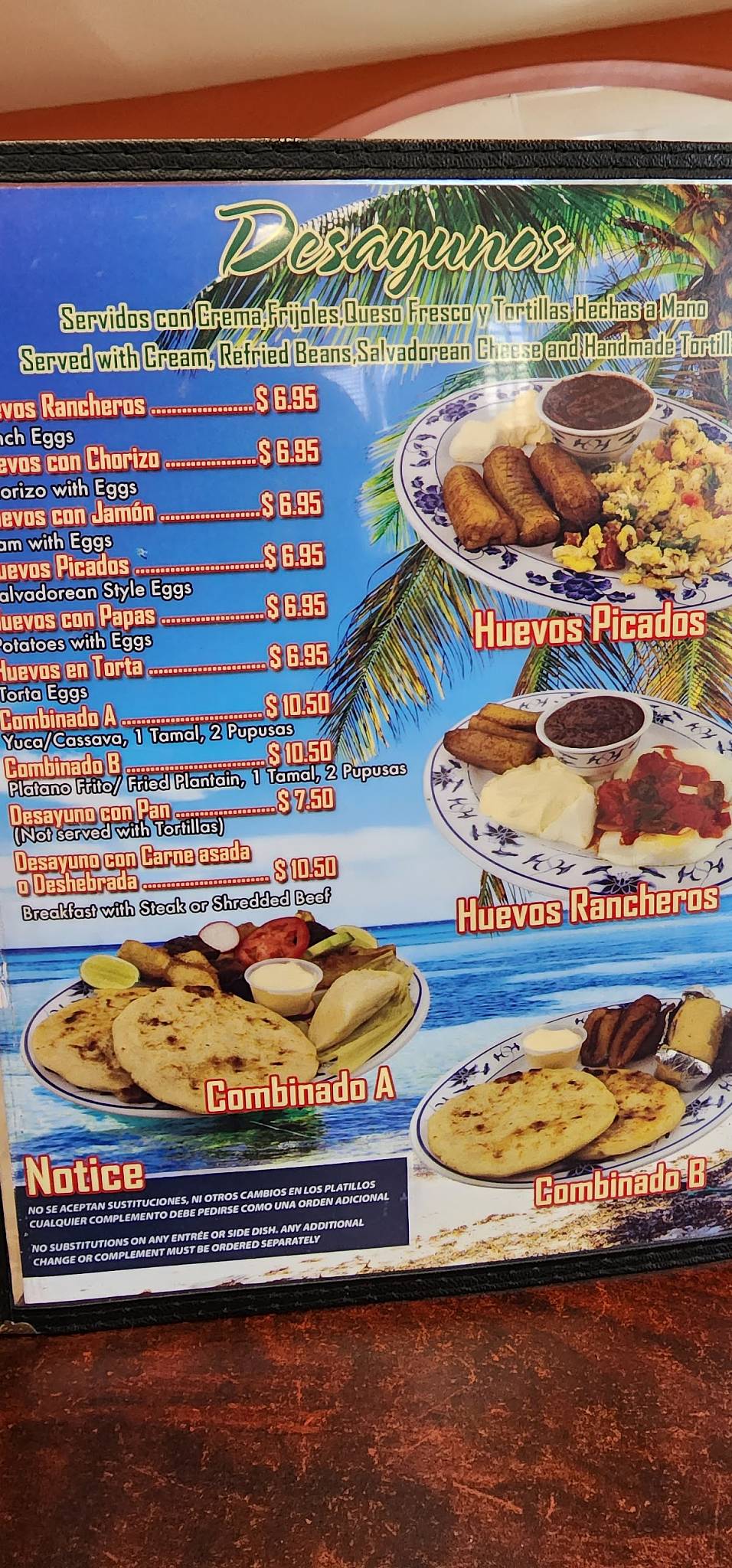 Menu at La Union restaurant, Houston, Wilcrest Dr