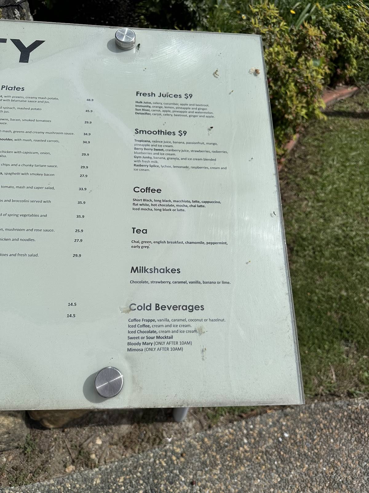 Menu at 3 Sixty Restaurant Bar The Grand Hotel, Labrador