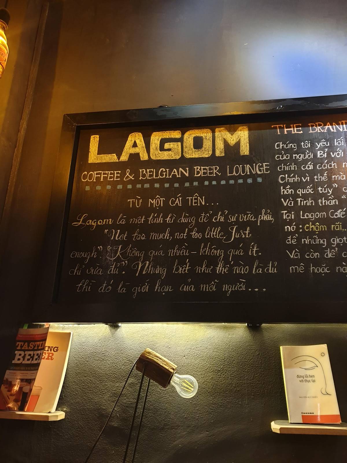 Menu at Lagom Cafe - Coffee & Belgian Beer Lounge, Ho Chi Minh City
