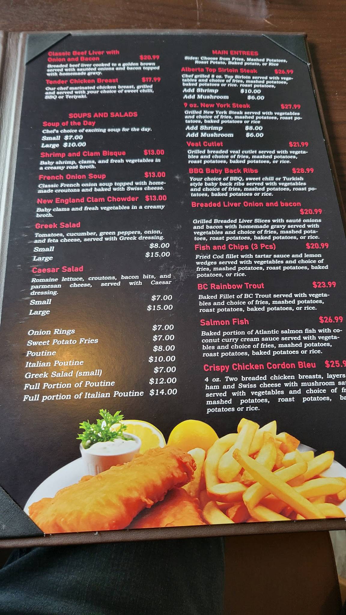 Menu at Lake House Kitchen + Bar, Sylvan Lake