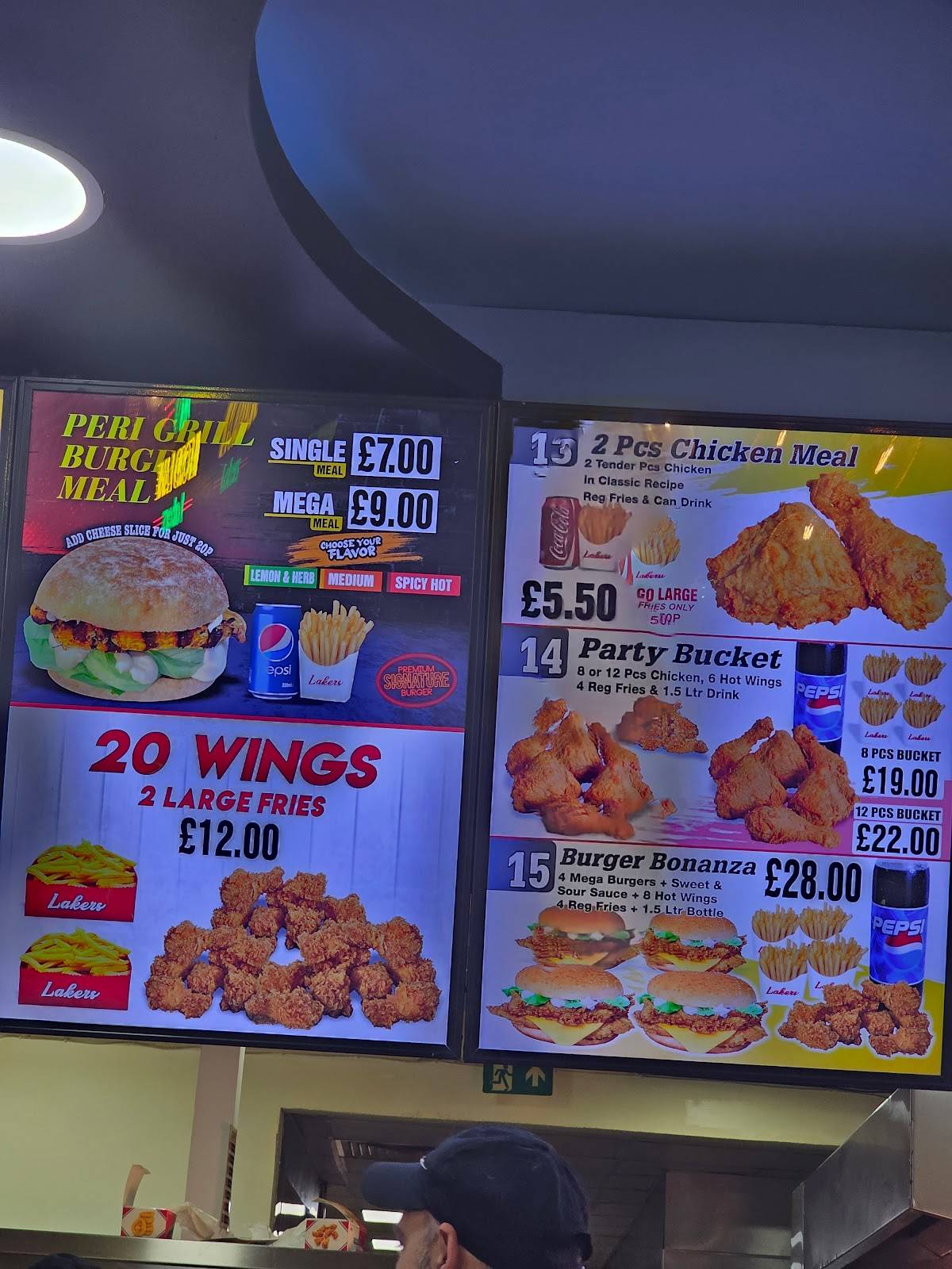 Menu at Lakers Chicken Ilford Lane restaurant, Ilford