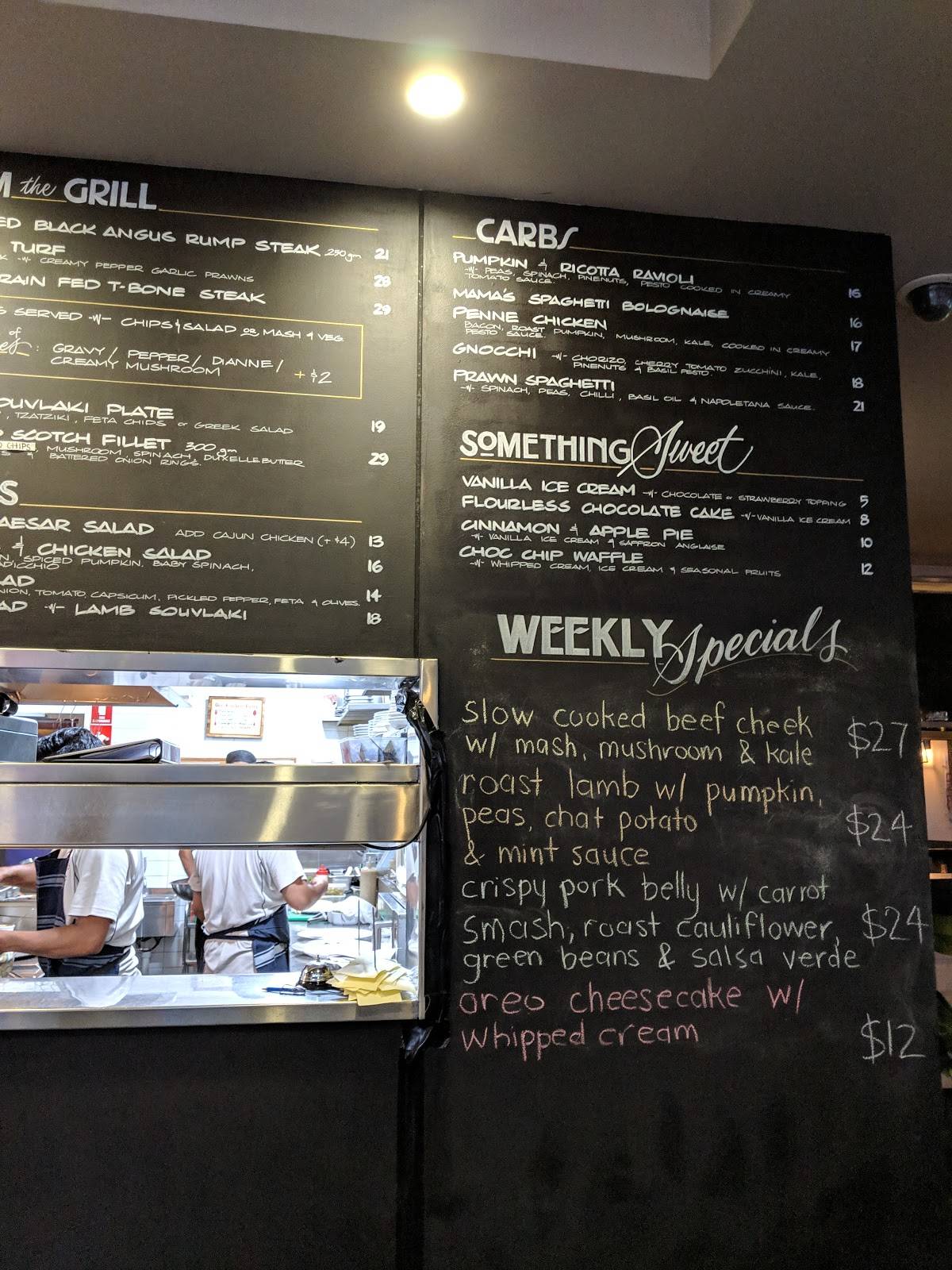 Menu at Lakes Hotel pub & bar, Rosebery
