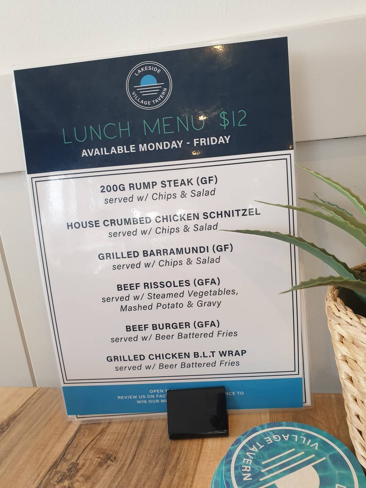 Menu at Lakeside Village Tavern restaurant, Raymond Terrace, 74 ...