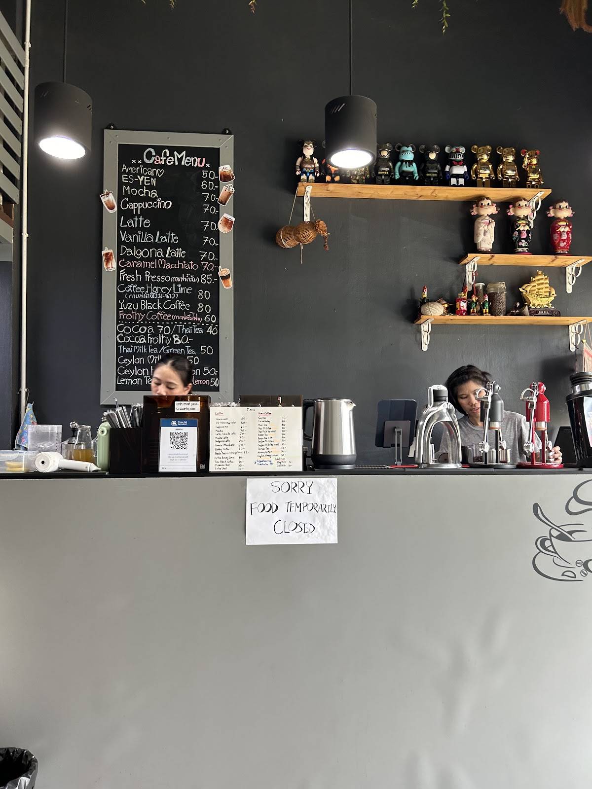 Carta de Lang Ban Me Cafe, Bangkok