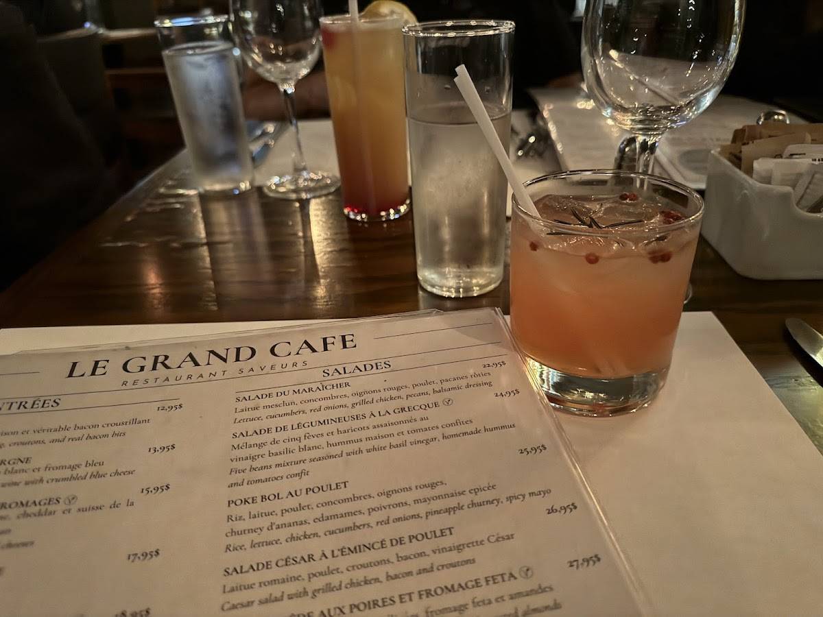 Menu au Le Grand Café Québec - Restaurant saveurs, Québec, 690 Grande ...