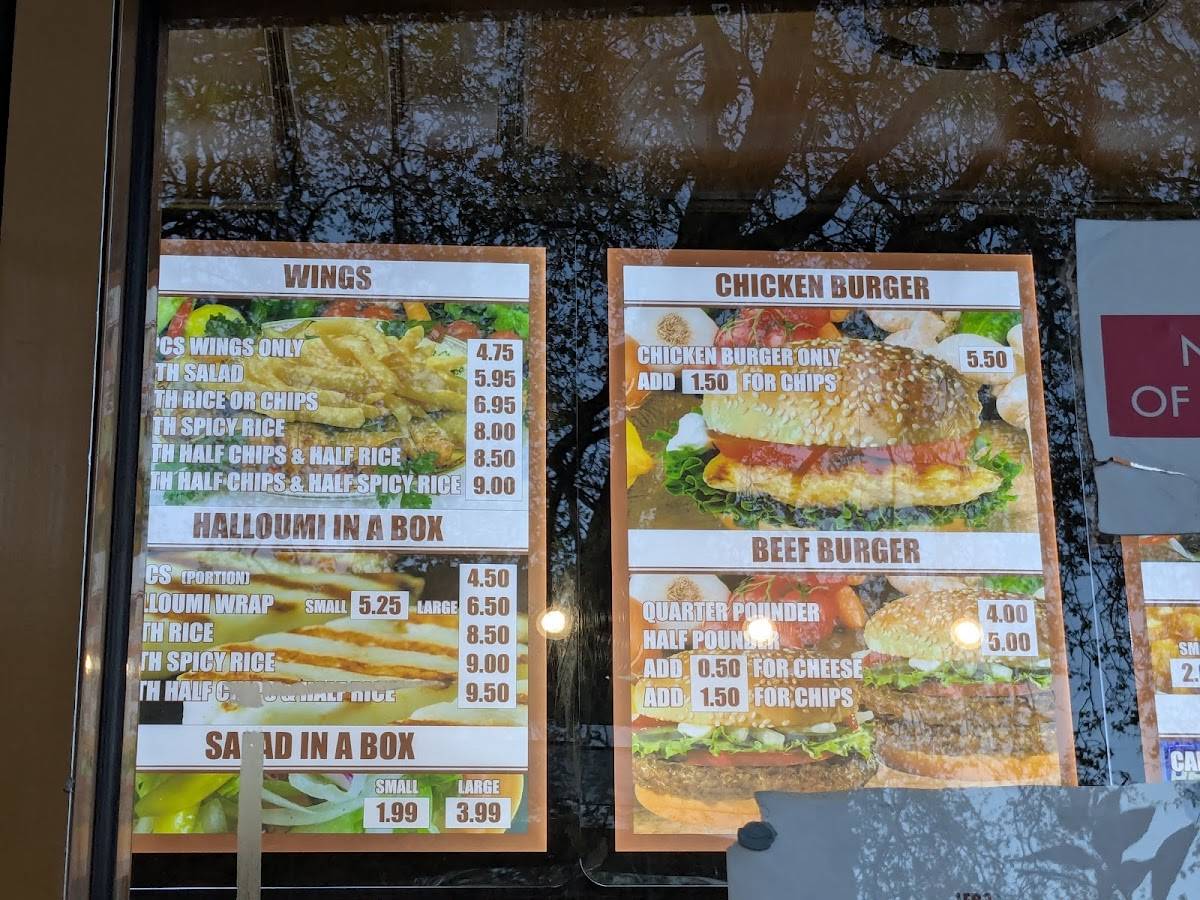 Menu at Lebo Lebanese Grill fast food, London, 173 New Kent Rd