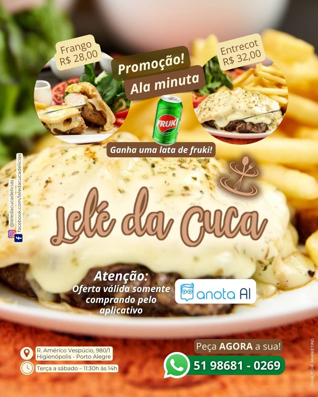 Menu em Lelé da Cuca, Porto Alegre