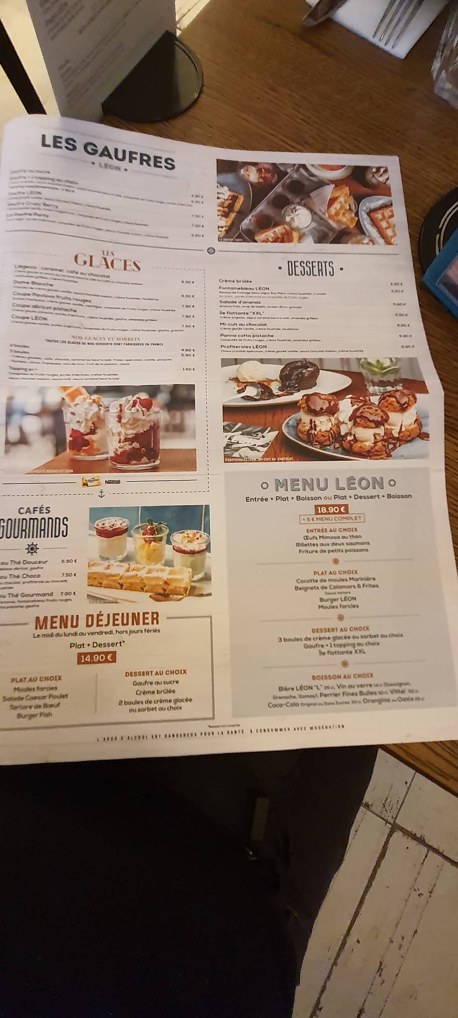 Menu at Léon - Dreux restaurant, Dreux