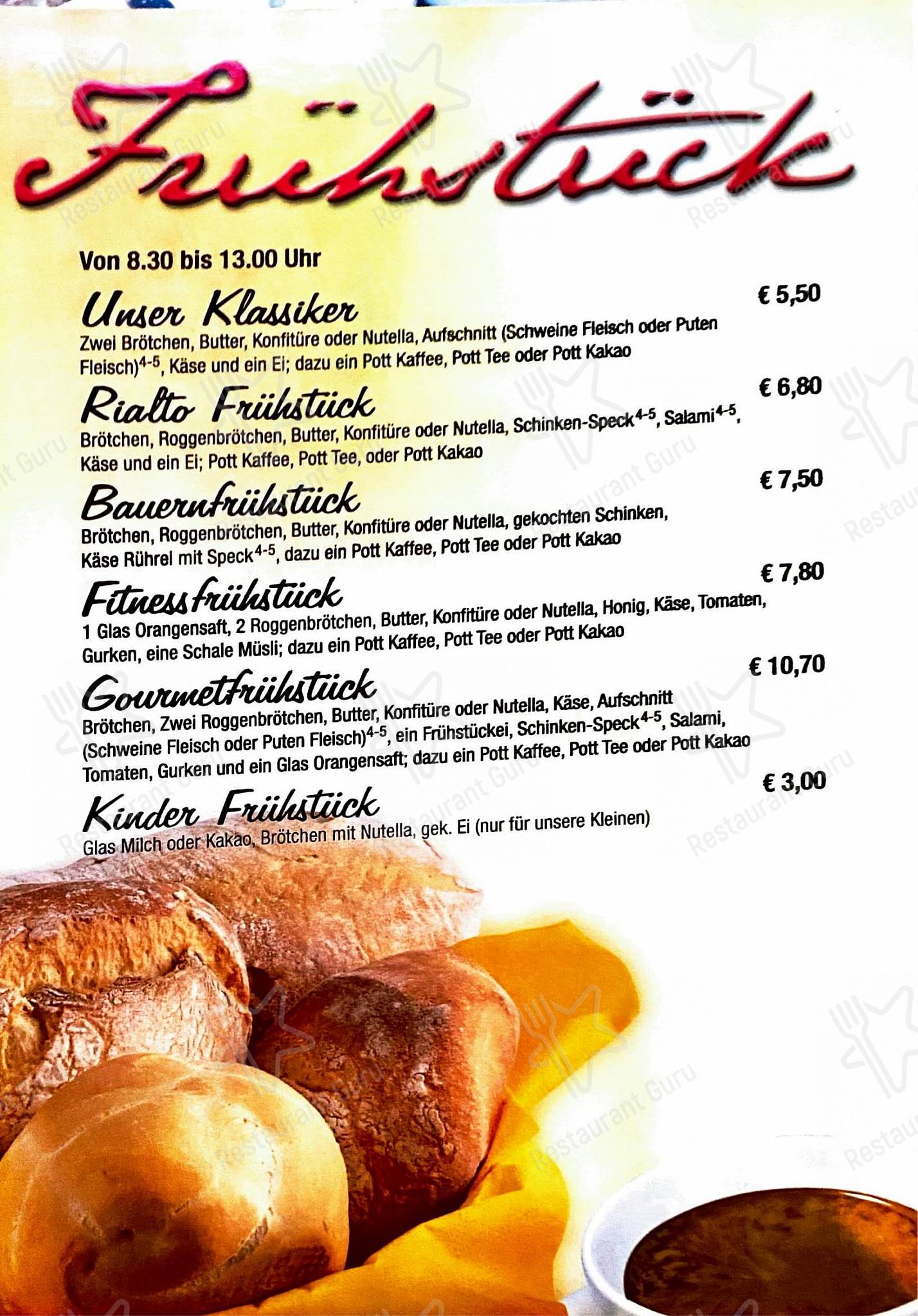 Speisekarte von Eiscafé Minini Die Luminaden Leverkusen cafe ...