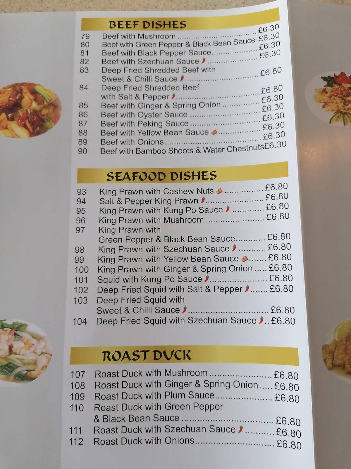 Menu at Kites of Waddington fast food, Lincoln, Bar Ln