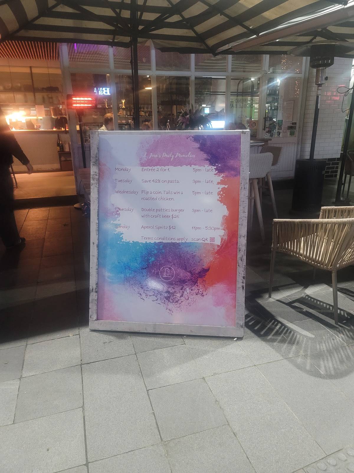 Menu at Little Jean restaurant, Double Bay, Shop K1