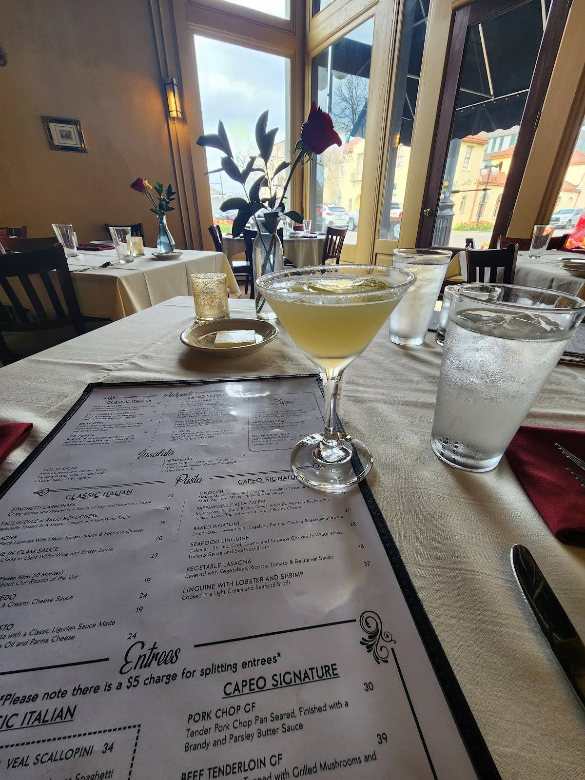 Menu at Capeo pub & bar, North Little Rock