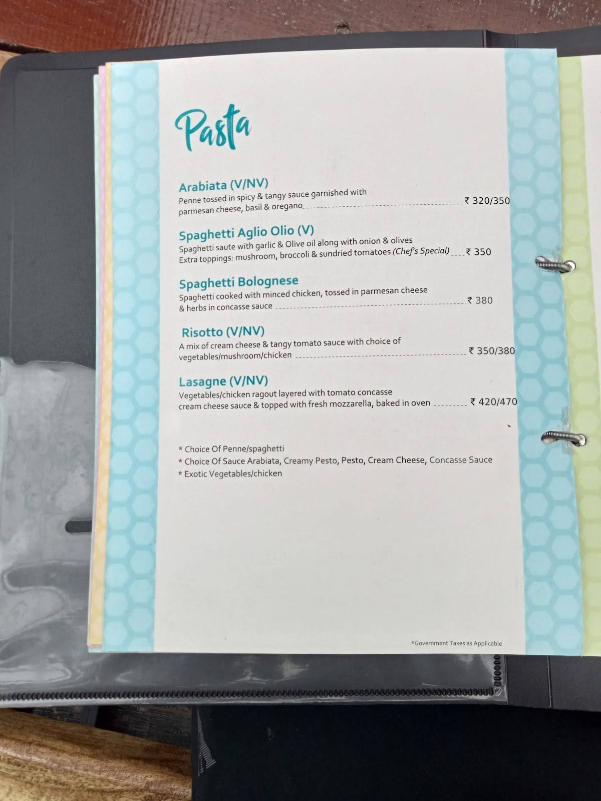 Menu at Little's Bistro, Ranchi