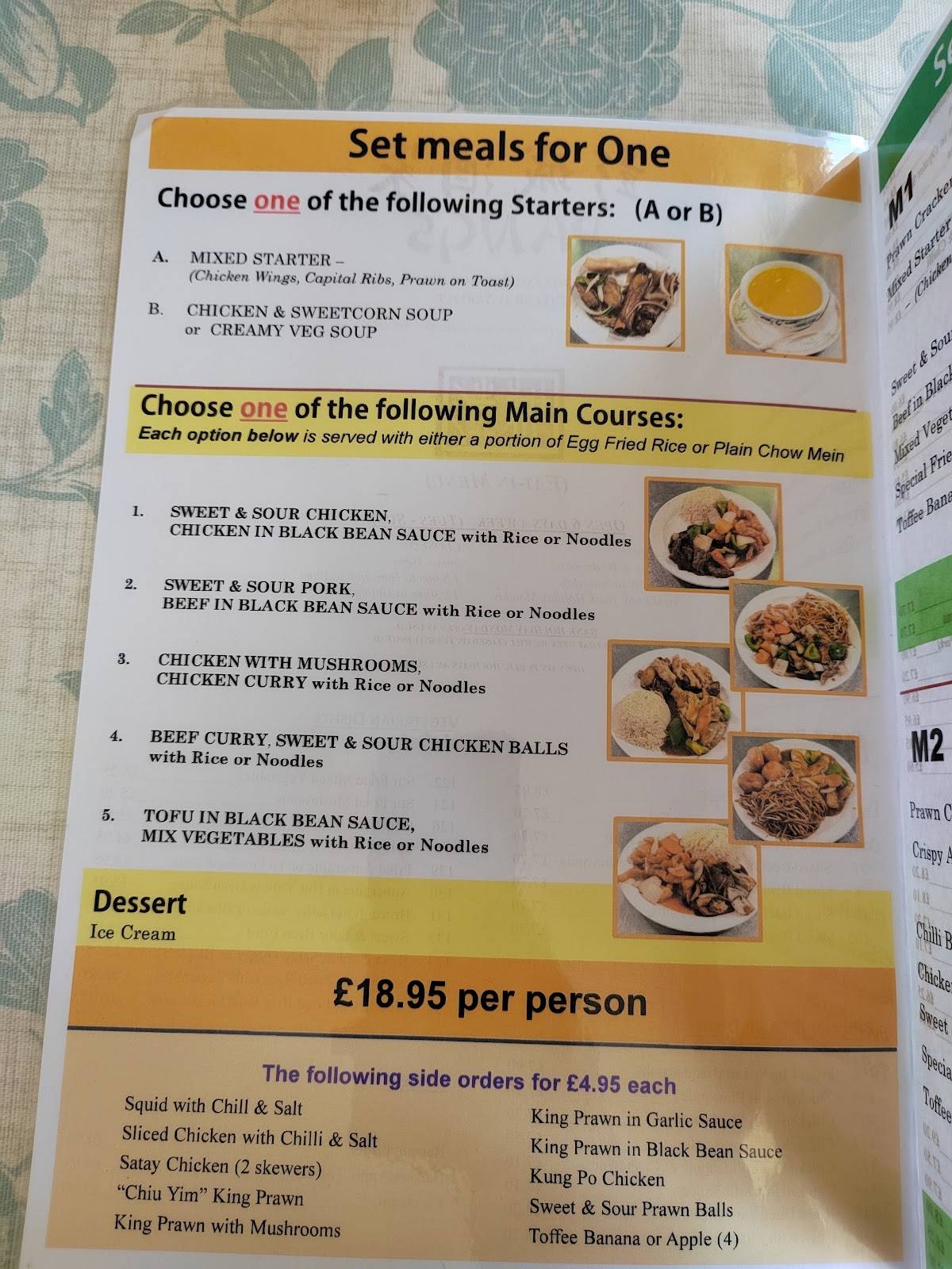 Menu at PANGS 彭城 restaurant, Uxbridge, 305 Long Ln