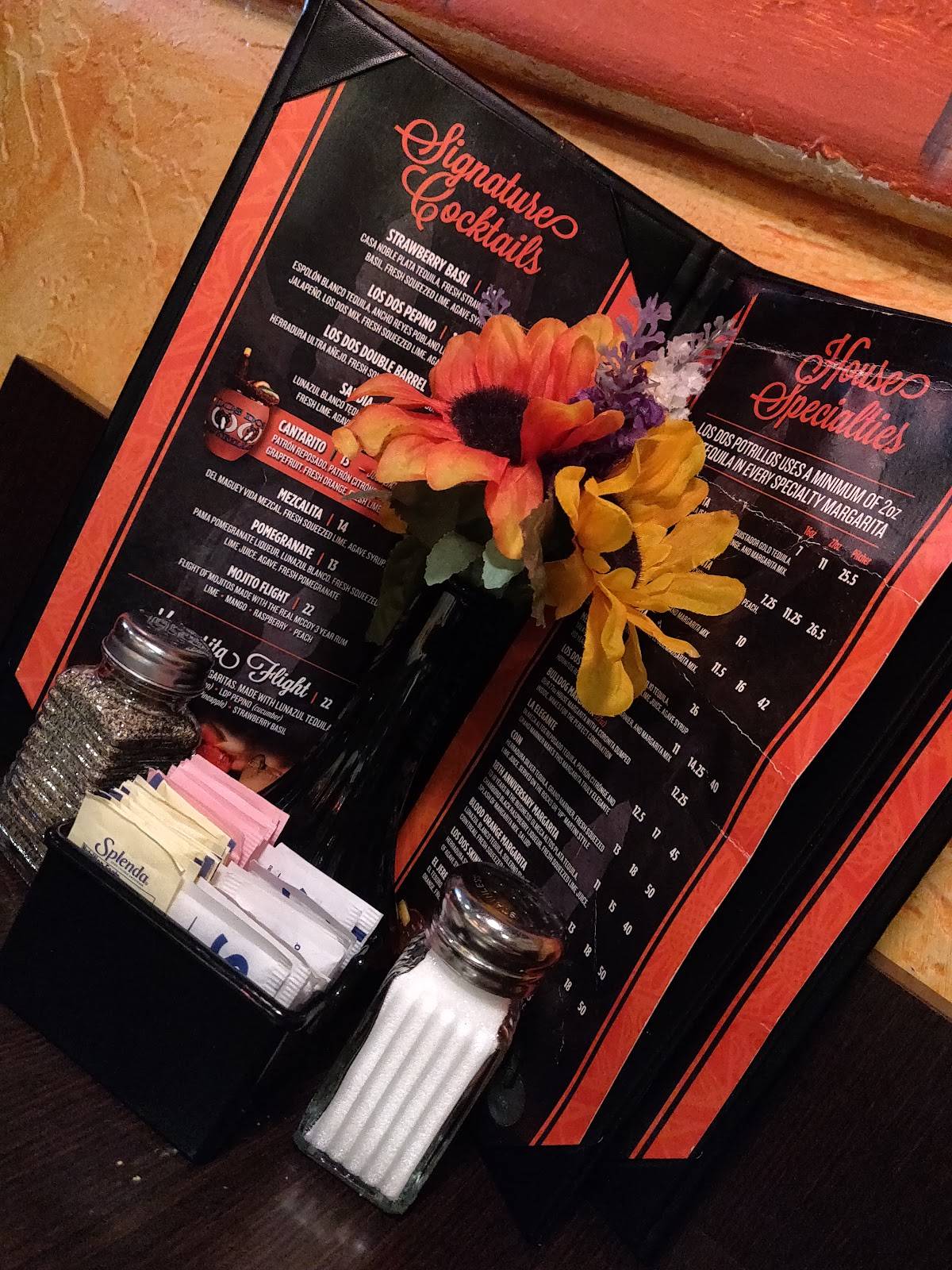 Menu at Los Dos Potrillos Mexican Restaurant, Centennial, S Holly St