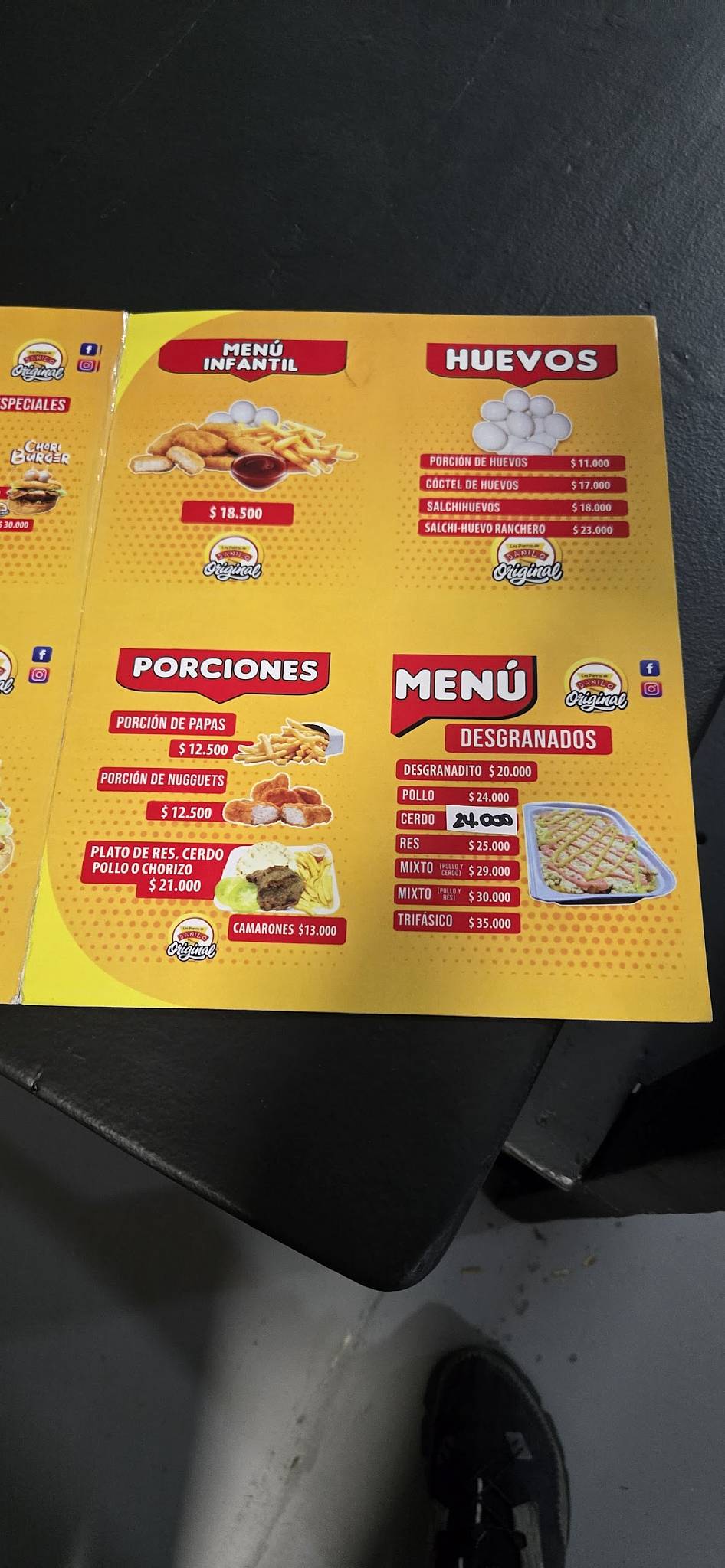 Carta de Los Perros De Danilo | Restaurante Pereira, Perros ...