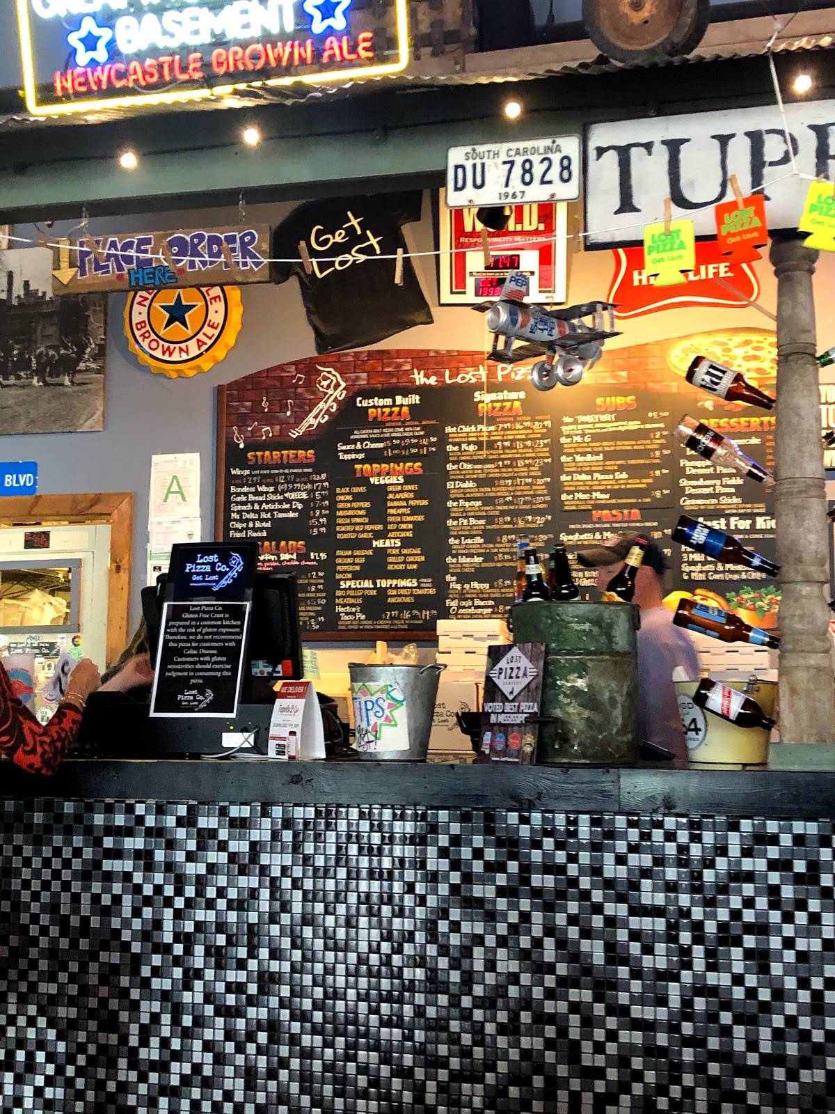 Menu at Lost Pizza Co North Gloster pub & bar, Tupelo