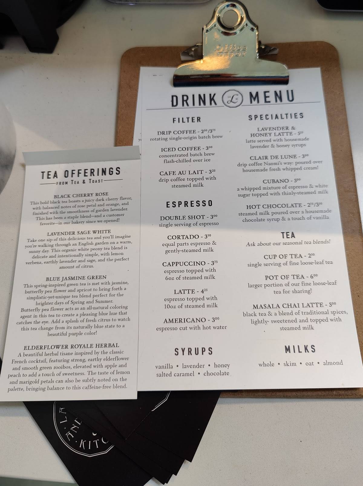 Menu at Louie and Honey's Kitchen cafe, Winston-Salem