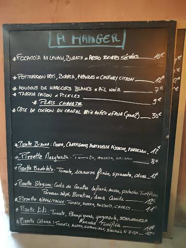 Menu at LùLù restaurant, Savennières