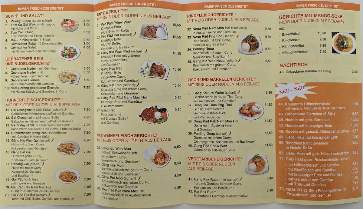 Speisekarte von Lucky Wok restaurant, Roth