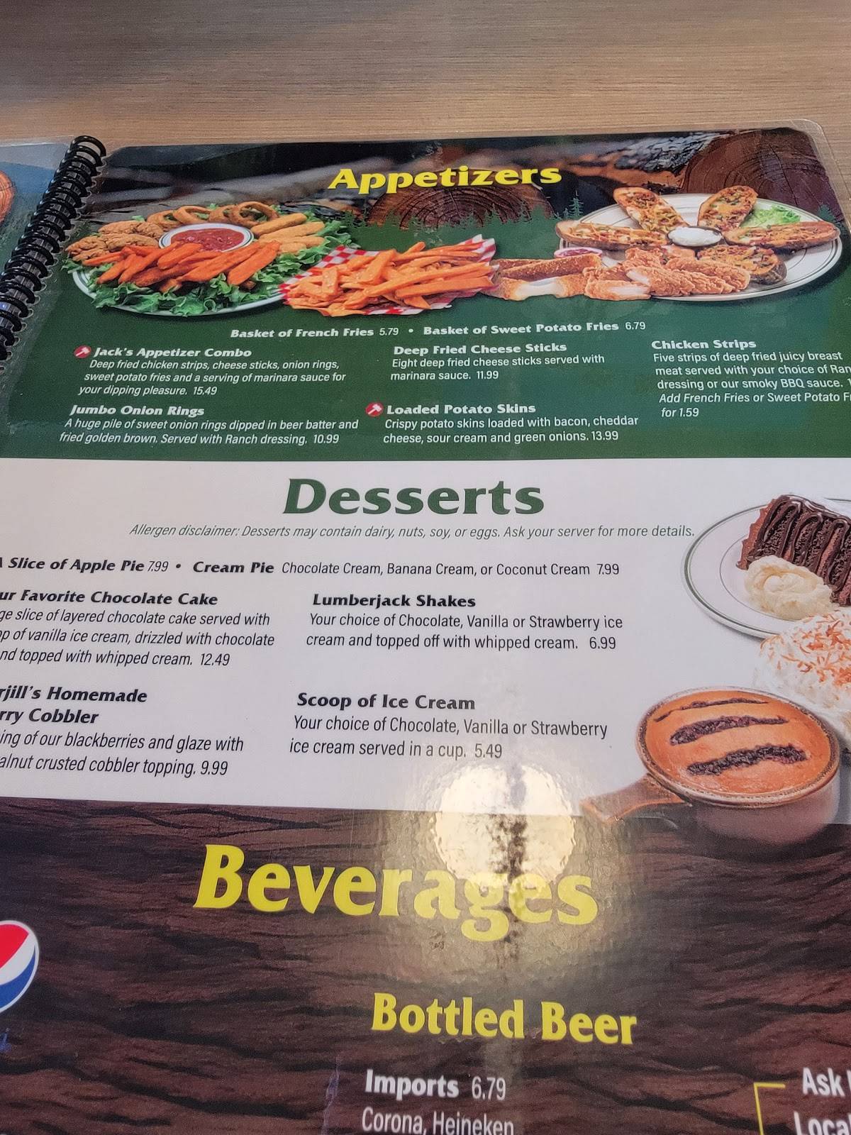 Menu at Lumberjack's Restaurant - Yuba City, Yuba City