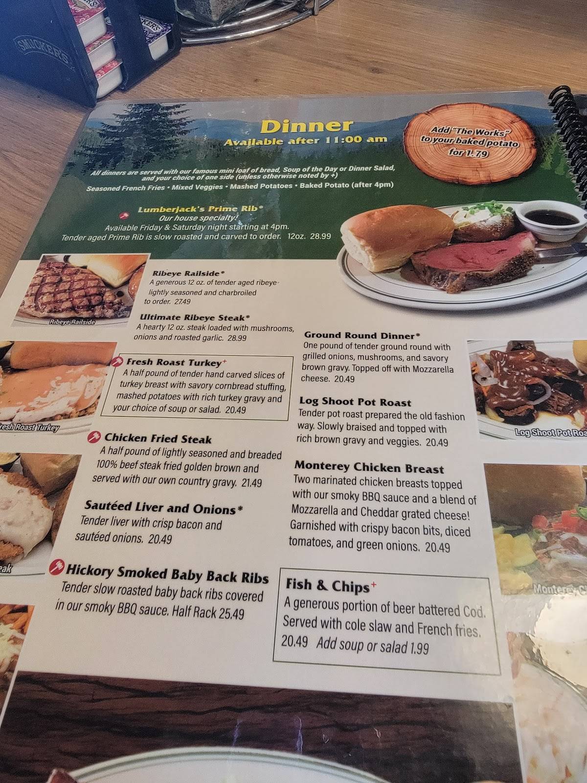 Menu at Lumberjack's Restaurant - Yuba City, Yuba City