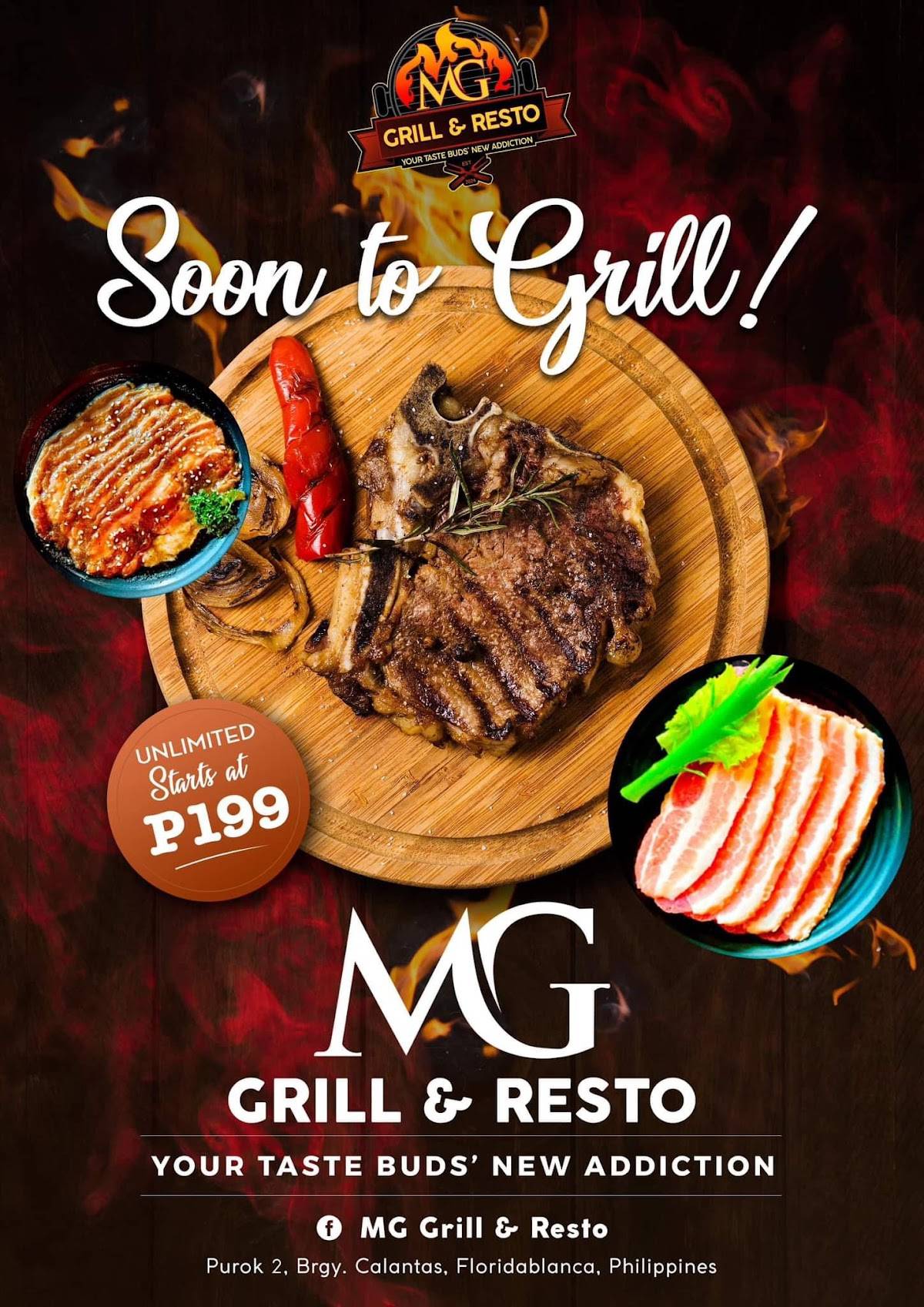 Menu at MG Grill & Resto pub & bar, Floridablanca